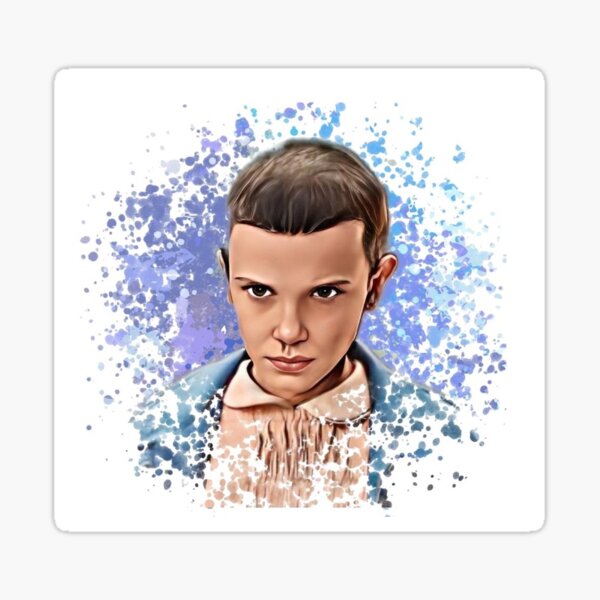 "Stranger Things Eleven art" Sticker for Sale by salty7566 | Redbubble
