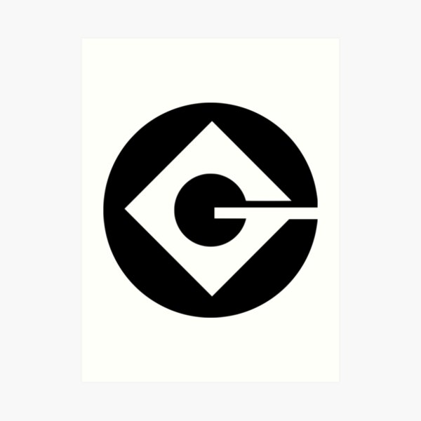 "Minions Gru Logo" Art Print for Sale by ANKHCOR | Redbubble