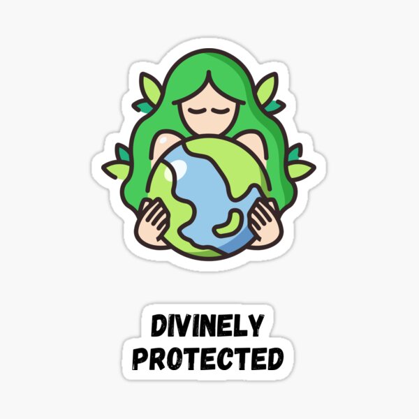 "Divinely Protected World, Safe The Globe Design" Sticker for Sale by ...