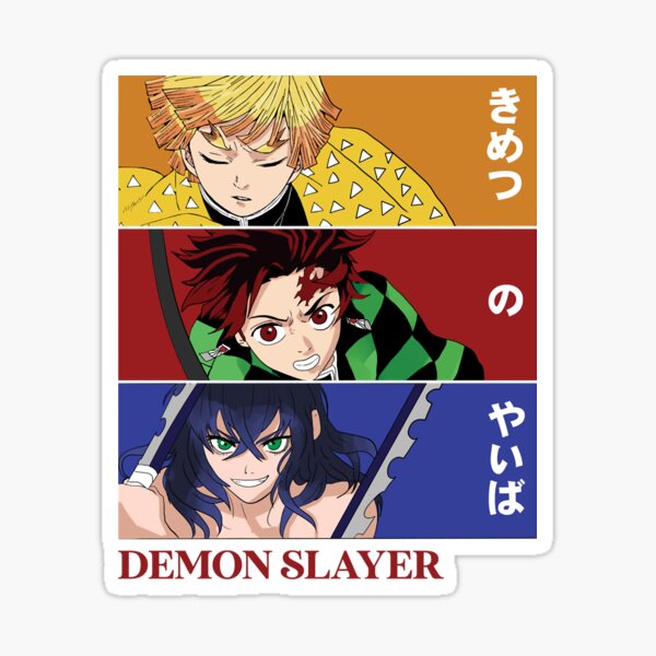 "Demon Slayer Zenitsu, Tanjiro, inosuke" Sticker for Sale by thomatt8uh ...