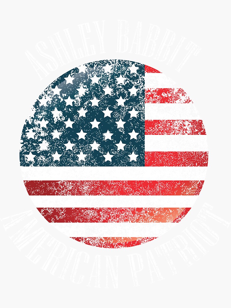 "AMERICAN PATRIOT ASHLEY BABBITT" Sticker for Sale by Ds4Y | Redbubble