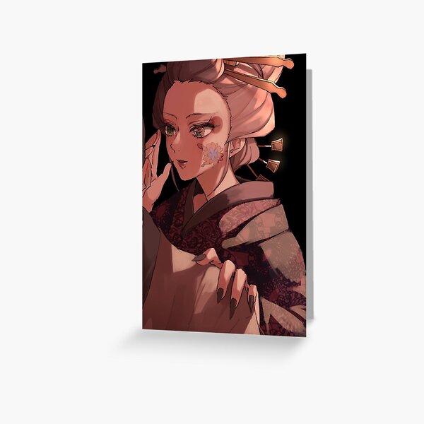 "daki kimetsu no yaiba 5" Greeting Card for Sale by Maskan | Redbubble