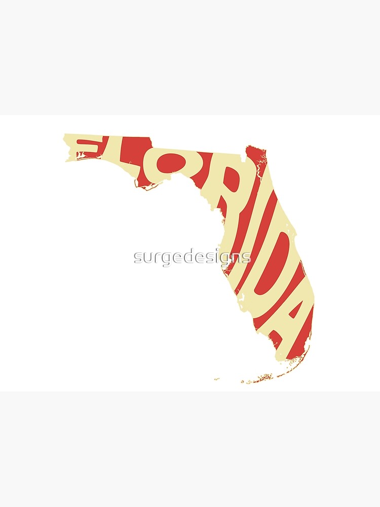 "Florida State Word Art" Poster by surgedesigns | Redbubble
