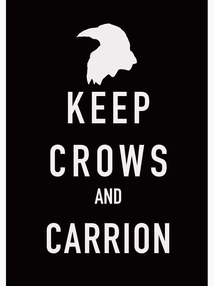 "Keep crows and carrion" Sticker for Sale by redraiph | Redbubble