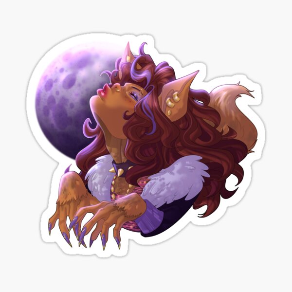 "Clawdeen Wolf sticker" Sticker by StudioEkka | Redbubble