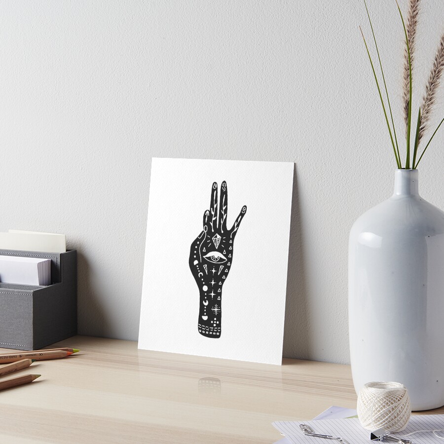 "Hand Symbole" Art Board Print for Sale by AYAZOU | Redbubble