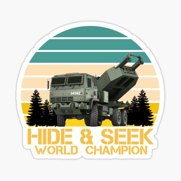 "Himars M142 Hide and Seek-Weltmeister" Sticker von all-heros | Redbubble