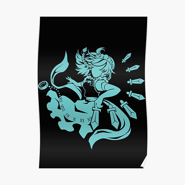 Póster «Silueta del personaje de Touhou Project – Sakuya Izayoi» de ...