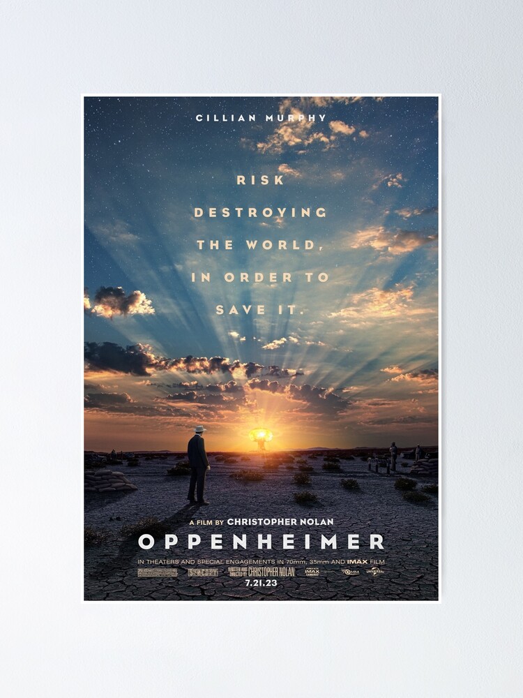 Poster « Affiche Oppenheimer (2023) de Christopher Nolan », par Didou-Art | Redbubble
