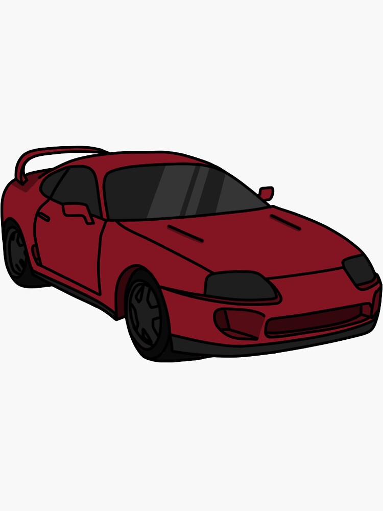 "Classic MK4 Supra Stickers" Sticker for Sale by ThomasArtsShop | Redbubble