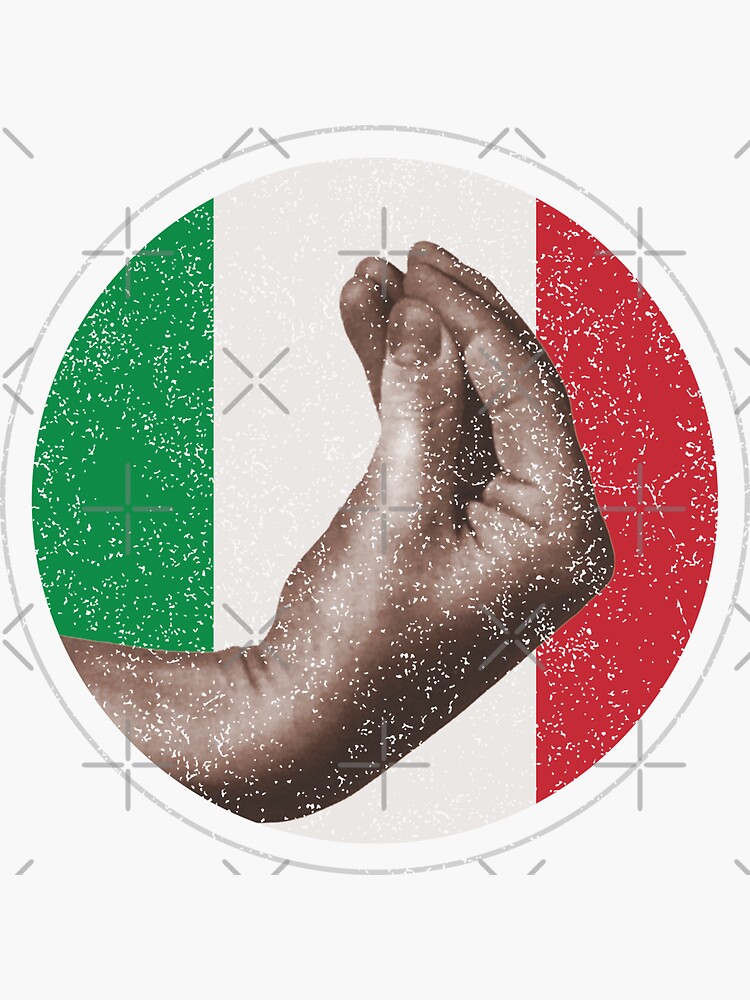 "Italian Hand" Sticker for Sale by 17Anons | Redbubble