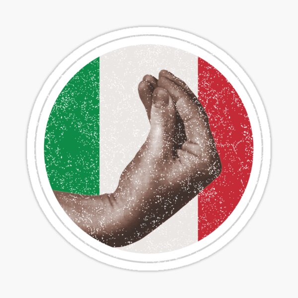 "Italian Hand" Sticker for Sale by 17Anons | Redbubble
