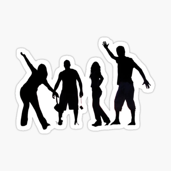 "Happy friends" Sticker for Sale by Kolosok | Redbubble