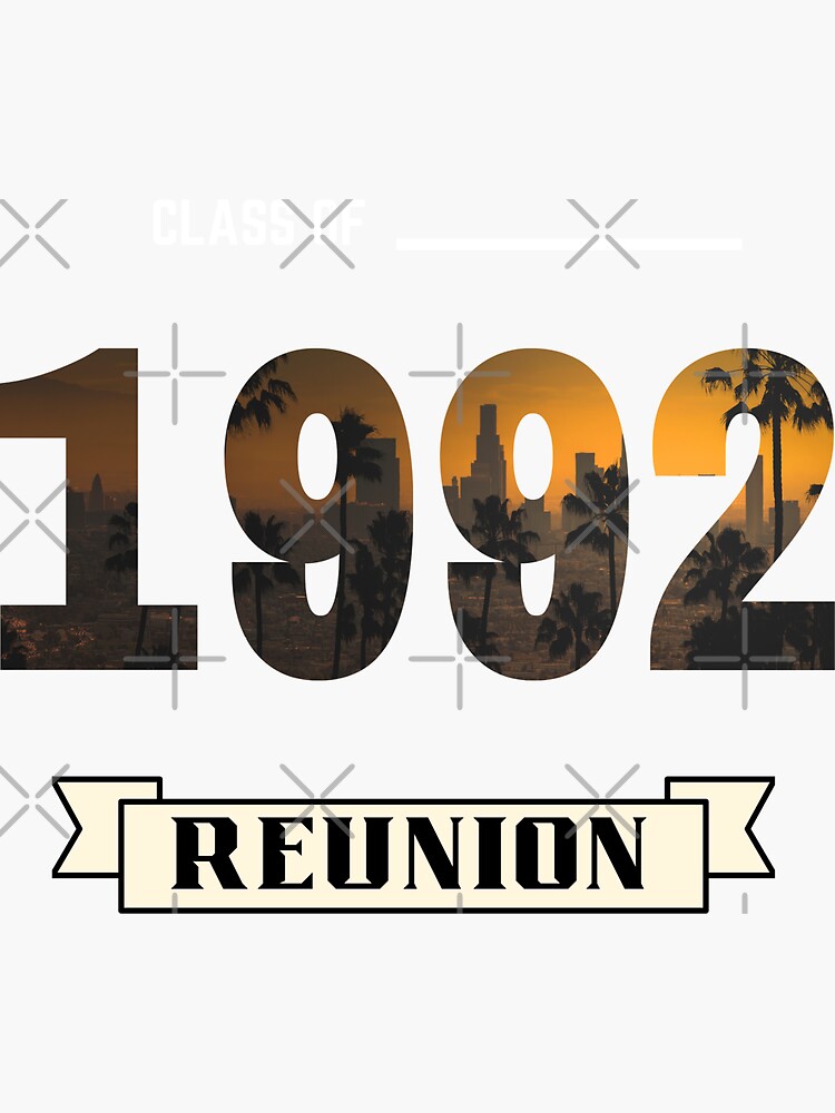 "class of reunion 1992 unique t shirt" Sticker for Sale by lakya ...