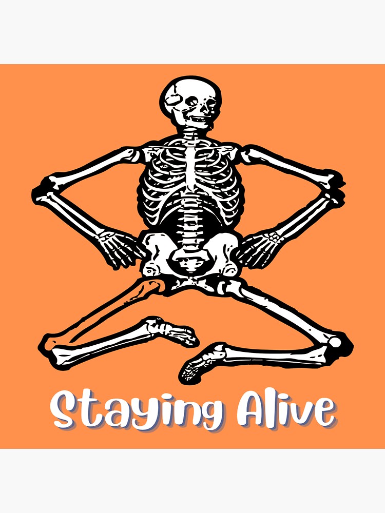 "Staying alive" Sticker for Sale by SNart11 | Redbubble