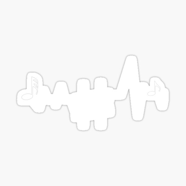 "Music Pulse, Abstract, Techno, Rave, Frequency, Wave, Sound, " Sticker ...