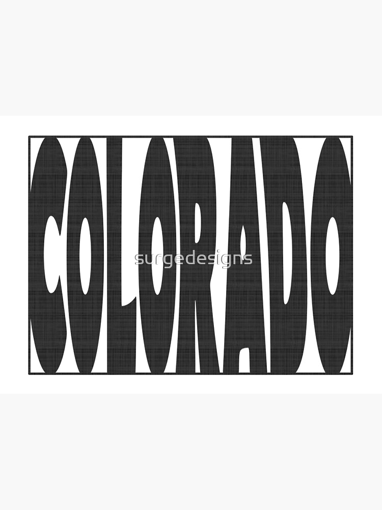 "Colorado State Word Art" Art Print by surgedesigns | Redbubble