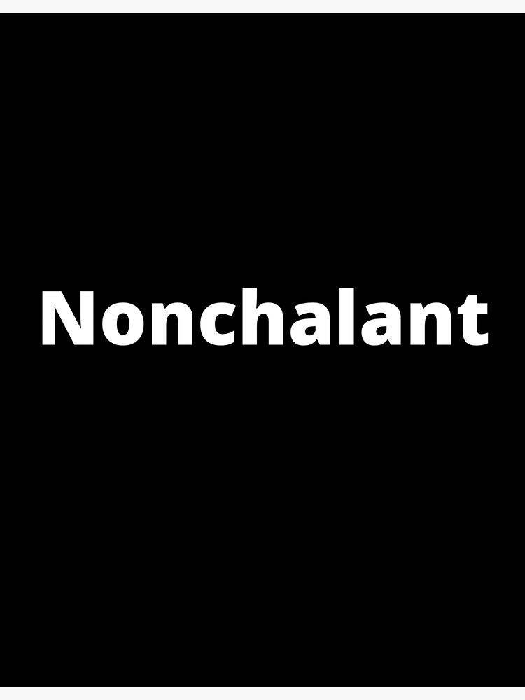 "Nonchalant " Sticker for Sale by NewPages | Redbubble