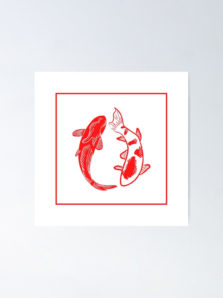 "Koi fish aesthetic" Poster for Sale by hedoniism-shop | Redbubble