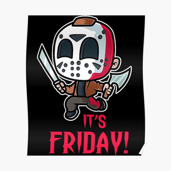 "Horror Movie Characters Spooky Friday Halloween" Poster for Sale by ...