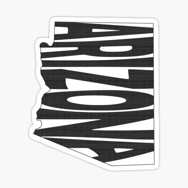 "Arizona State Word Art" Sticker by surgedesigns | Redbubble