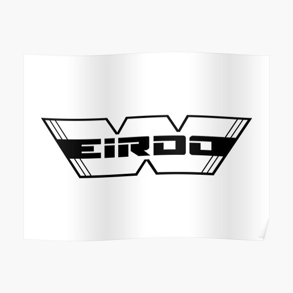 "WEIRDO - Logo - White with black lettering - White " Poster for Sale ...