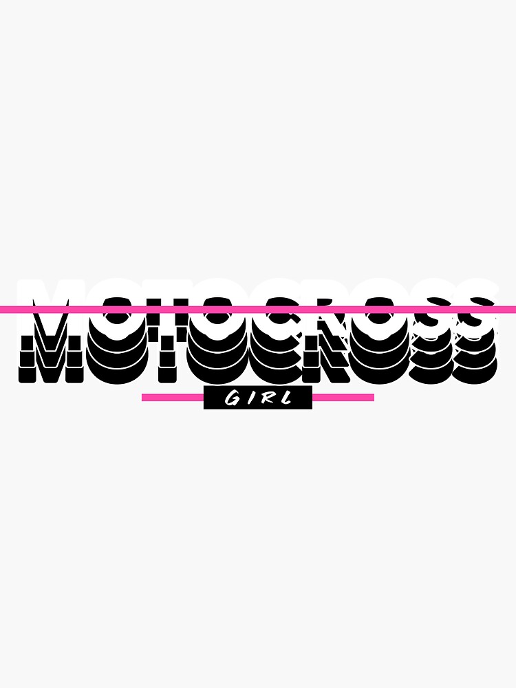 "Motocross Girl" Sticker for Sale by Dirtbike-Racing | Redbubble