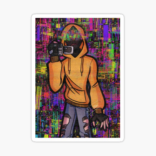 "hoodie!" Sticker for Sale by PossumsTrash | Redbubble