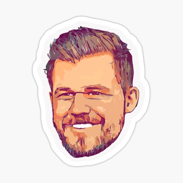 "Magnus Carlsen" Sticker for Sale by Playful-Shop | Redbubble