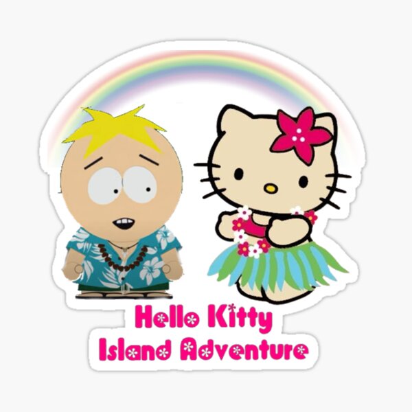"butters' island adventure" Sticker for Sale by pepsibarbie | Redbubble