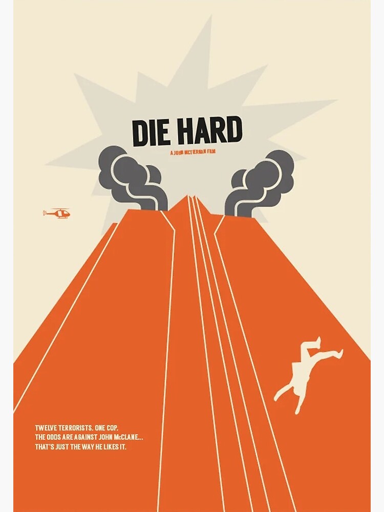 "Die Hard Minimalist" Postcard for Sale by petedavids | Redbubble