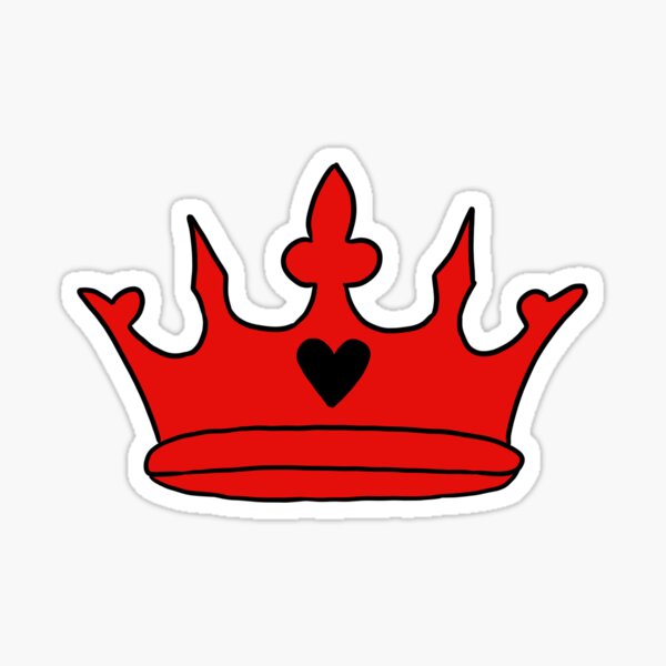 "Heartless Crown" Sticker for Sale by katiebackstage | Redbubble
