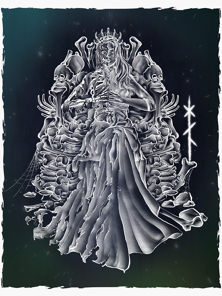 "Hel" Sticker for Sale by Fafnirs-Hoard | Redbubble