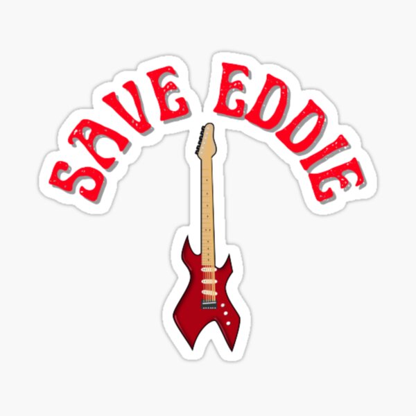 "save eddie" Sticker for Sale by yoyoFunks | Redbubble