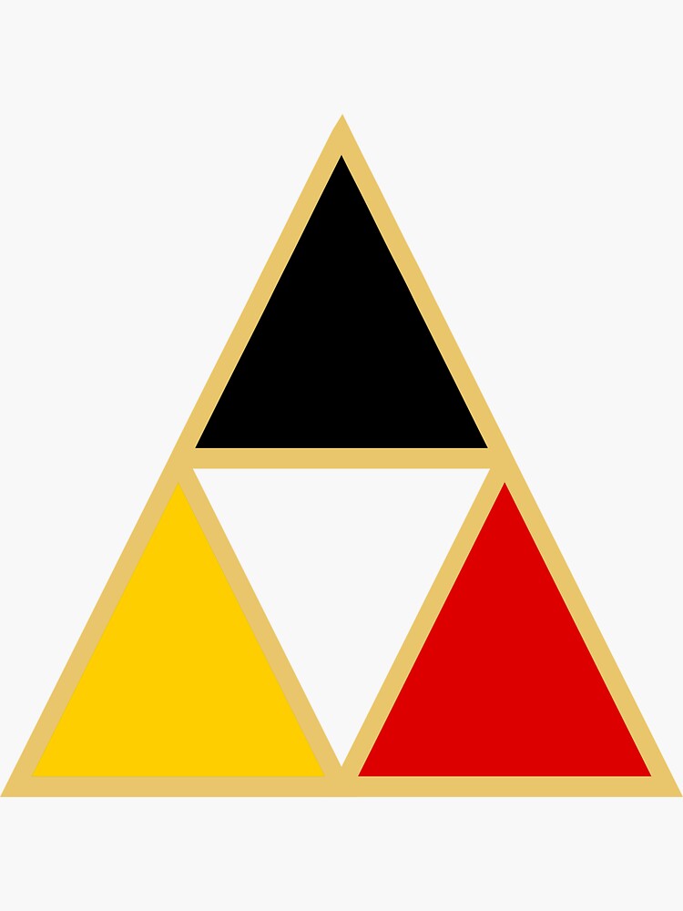 "German Triangle Flag" Sticker for Sale by OtakuCoolDesign | Redbubble