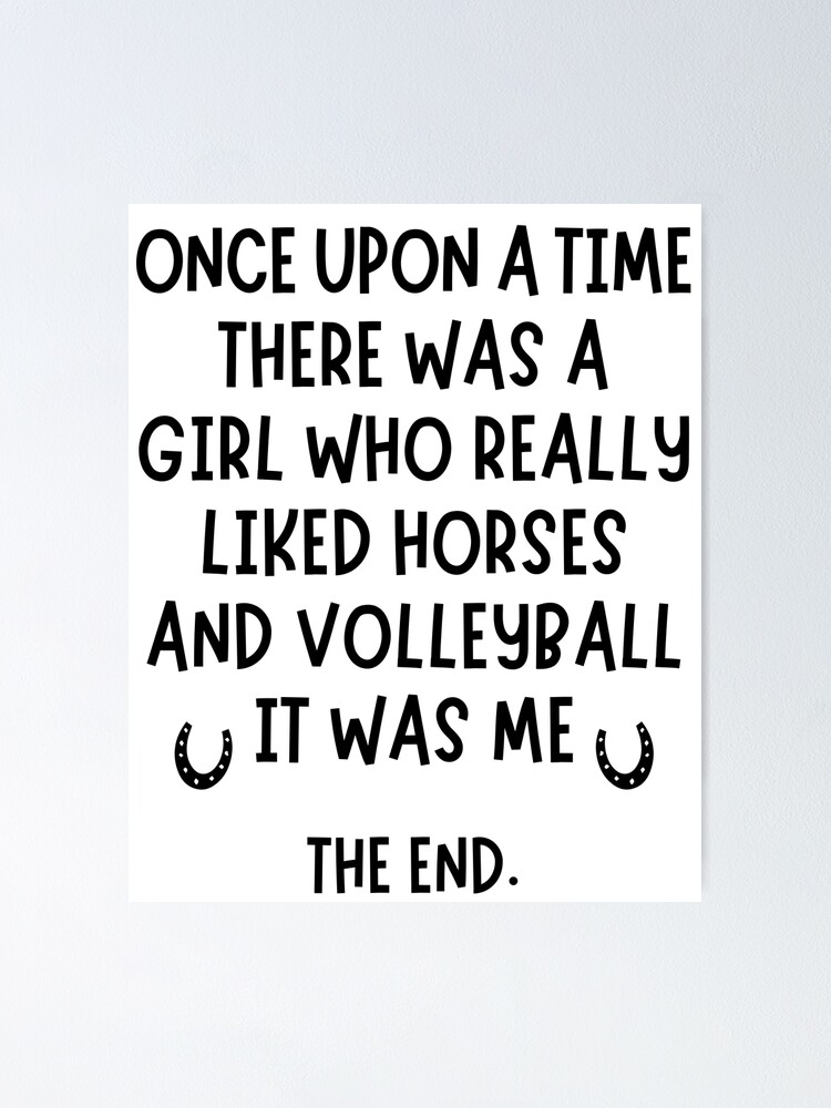 Póster «Una chica a la que le gustaba mucho el Voleibol y los Caballos ...