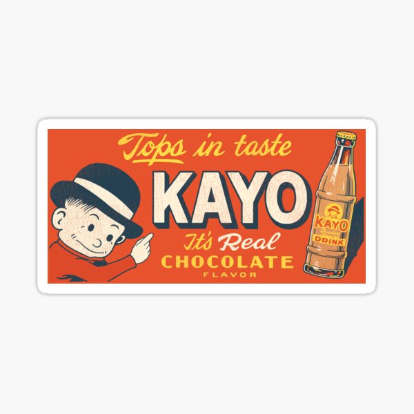 "KAYO Chocolate Flavored Drink" Sticker for Sale by ourkid | Redbubble