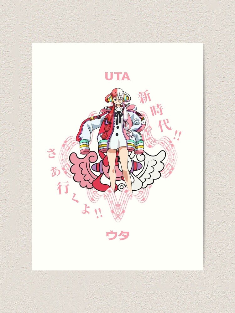 "Uta Design Pink Original one piece film red" Art Print for Sale by ...