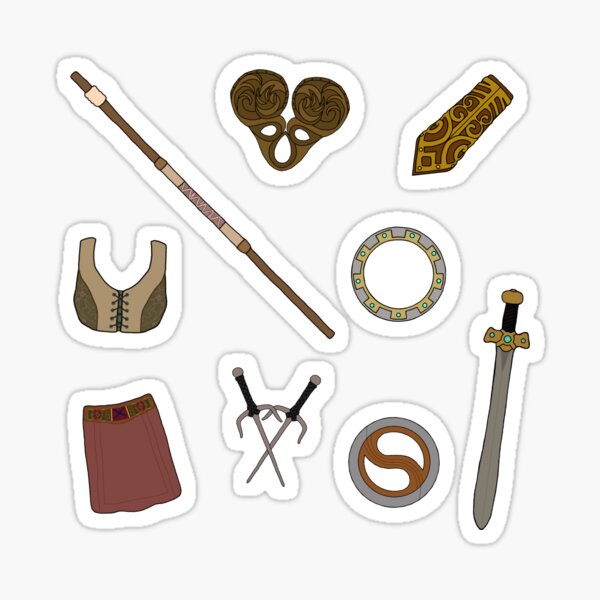 "Xena & Gabrielle Accessories" Sticker for Sale by CharXena | Redbubble