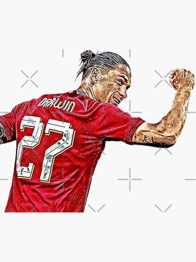 "Darwin Nunez back of jersey - Liverpool" Sticker for Sale by Tobster01 ...
