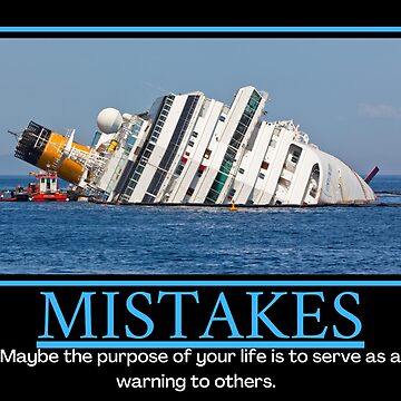 "Mistakes Demotivational Poster" Art Board Print for Sale by ...
