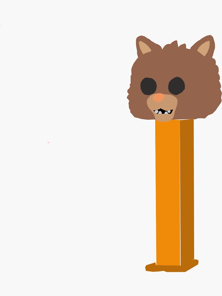 "Wolfman Pez " Sticker for Sale by yazzy2good | Redbubble