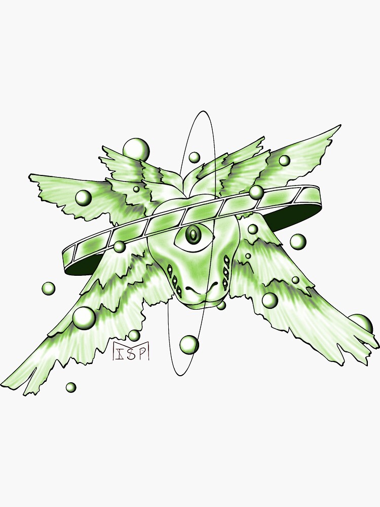 "Aromantic Biblically Accurate Angel Snake" Sticker for Sale by MageISP ...