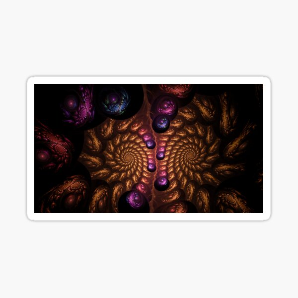 "Multiverse Galaxy Journey Fractal Artwork" Sticker for Sale by ...