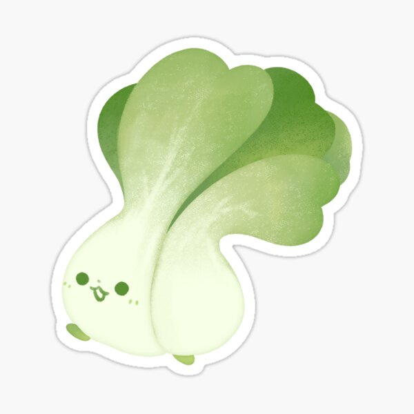 "Running Pak Choi" Sticker for Sale by NomnomPotato | Redbubble