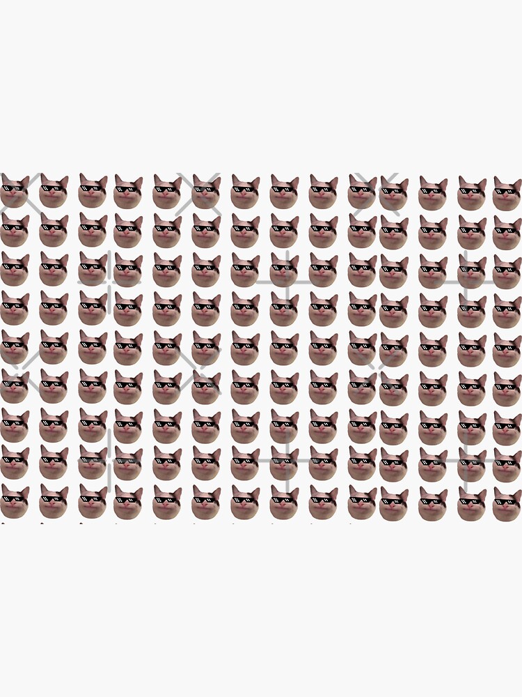 "Beluga Cat Official Pattern" Sticker for Sale by mo91 | Redbubble