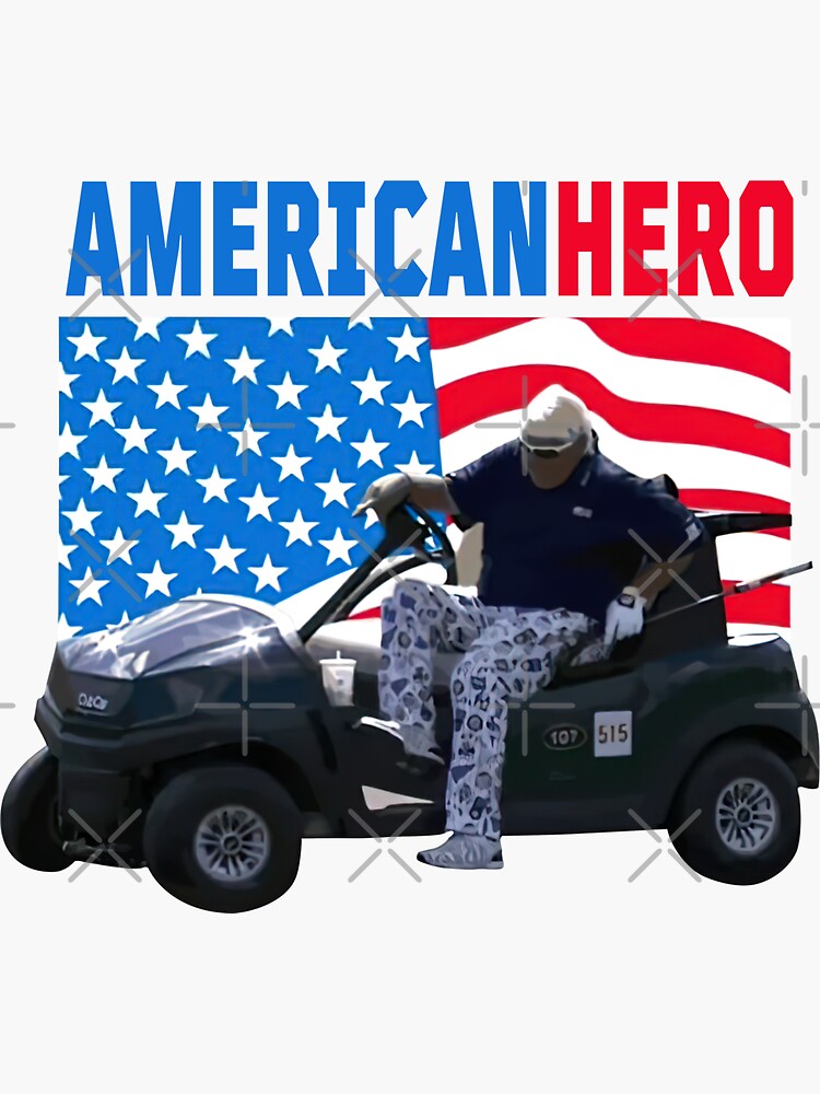 "American Hero - John Daly" Sticker for Sale by tammoleniuse | Redbubble