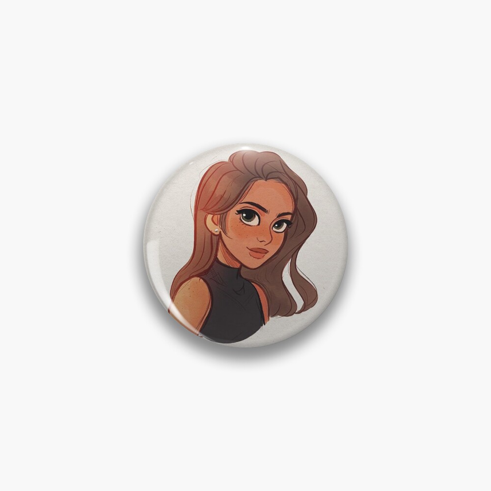 "Brown hair girl" Sticker for Sale by Stickerxblossum | Redbubble