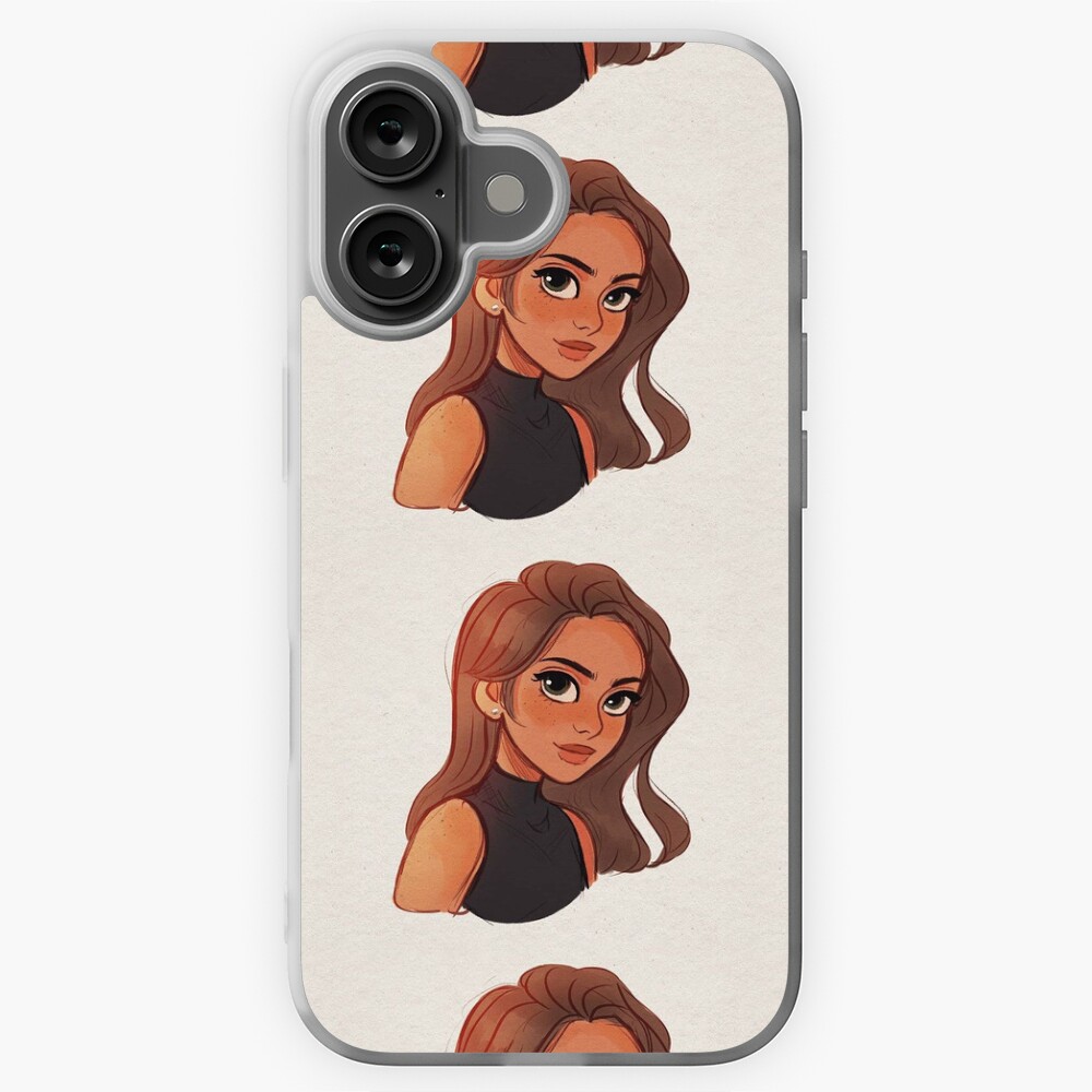 "Brown hair girl" Sticker for Sale by Stickerxblossum | Redbubble