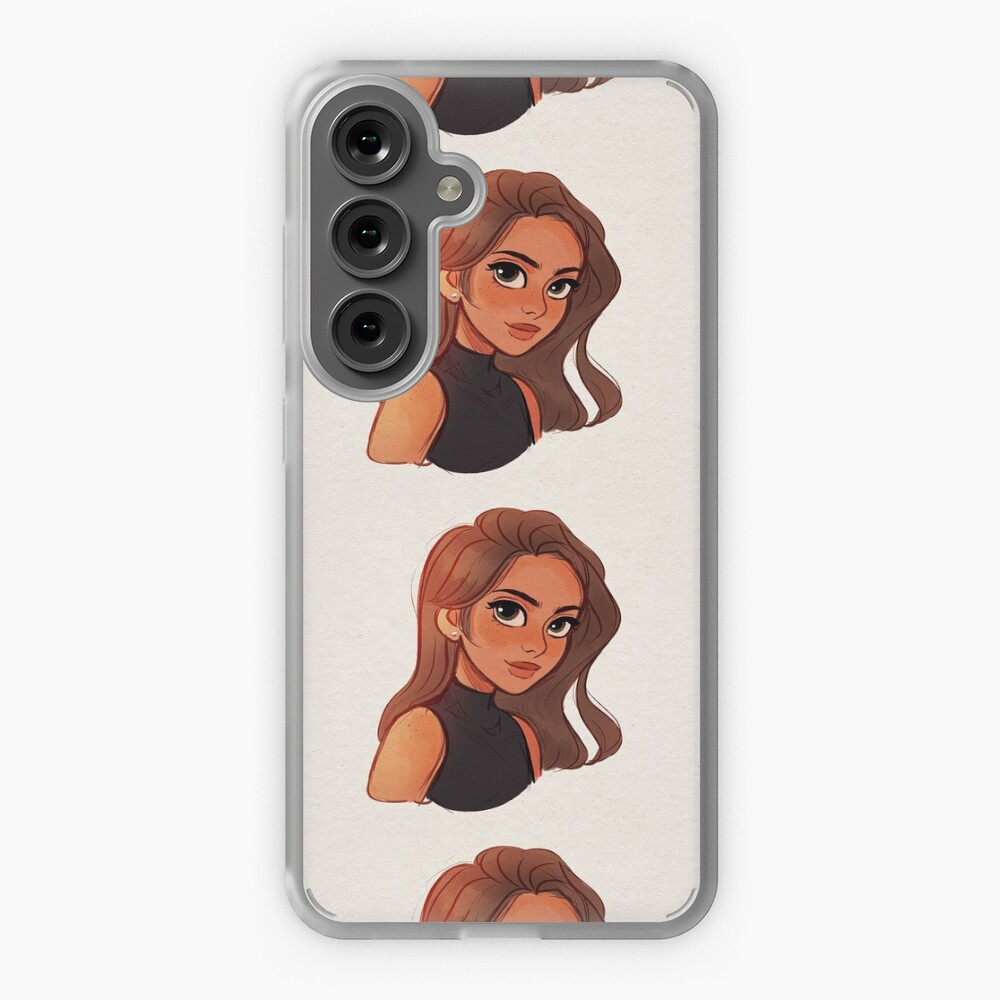 "Brown hair girl" Sticker for Sale by Stickerxblossum | Redbubble